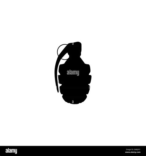 Hand Grenade Icon Simple Style No War Poster Background Symbol Hand Grenade Brand Logo Design