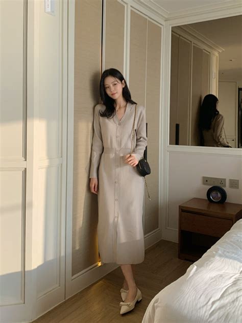 리리앤코 3천장 돌파 무료배송 44 120 베론디안 브이넥 트임 니트 원피스겨울가을데일리룩데이트룩하객룩격식룩출근룩오피스룩페미닌룩빅사이즈자체제작