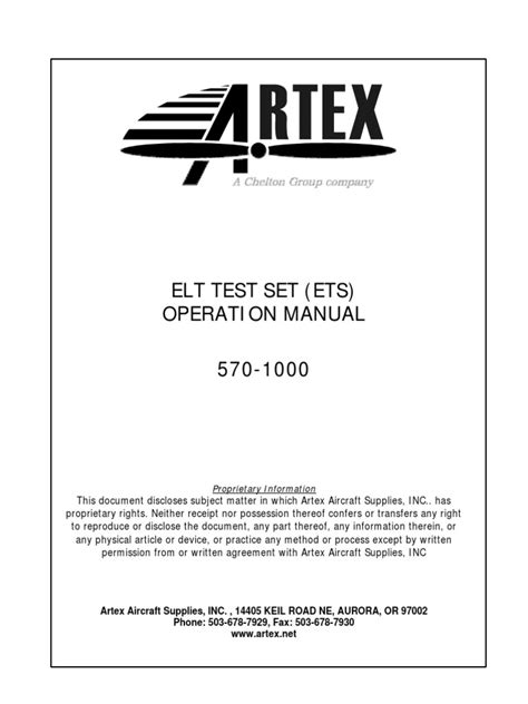 Manual Elt Tester Pdf Software Electronics