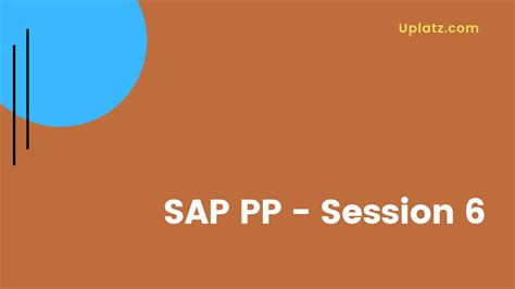 Sap Pp Production Planning Training And Certification Sap Pp Course Uplatz