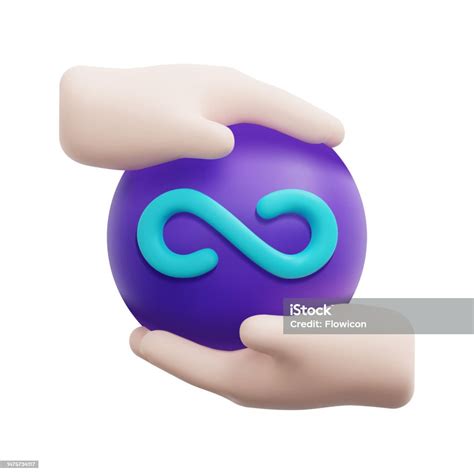 Vr 무한대 아이콘 벡터를 들고 있는 3d 흰색 배경에 격리 3d 메타버스 디지털 기술 가상 현실 개념 만화 최소한의 스타일 3d 아이콘 벡터 렌더링 그림입니다 3차원