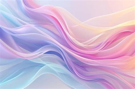 Premium Photo Subtle Abstract Background With Soft Pastel Waves Gradient Colors For Designing