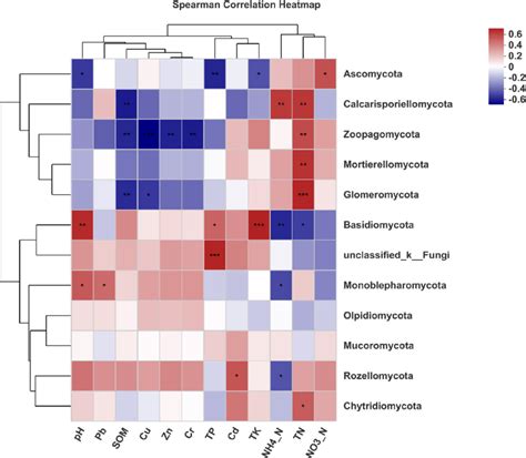 Pearson Heatmap Correlation Analysis Of The Relative Abundances Of Download Scientific