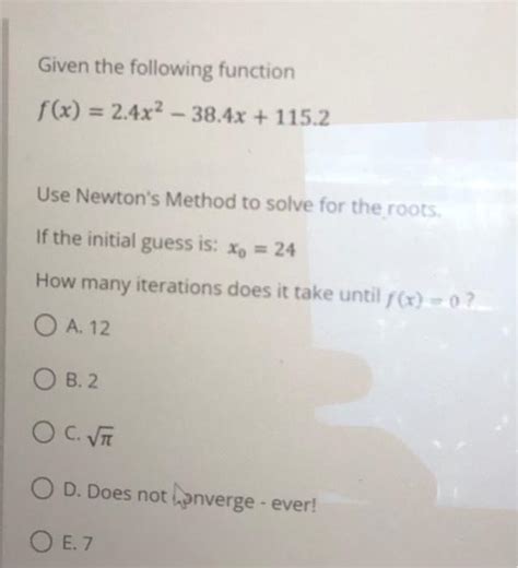 solved given the following function f x 2 4x2−38 4x 115 2