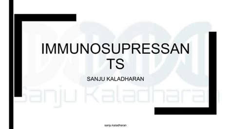Immunosuppressants Pptx Immunosuppressants Pptx
