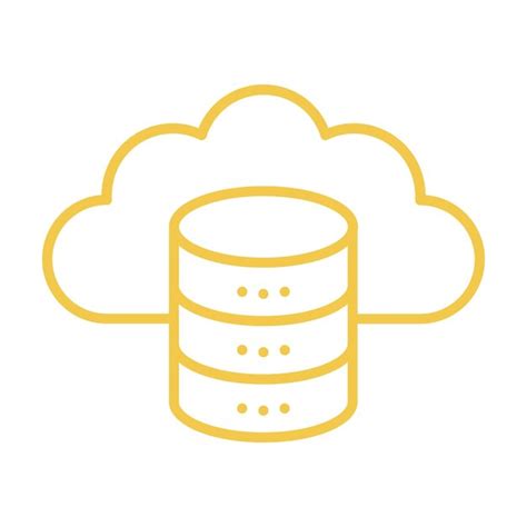 Premium Vector Cloud Database Icon