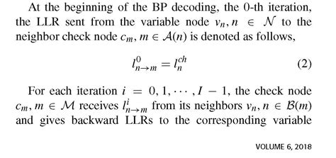 solved at the beginning of the bp decoding the 0 th