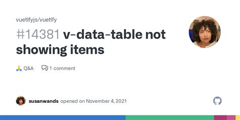 V Data Table Not Showing Items · Vuetifyjs Vuetify · Discussion 14381 · Github