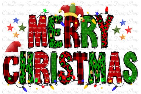 Merry Christmas Png Western Sublimation Graphic By Cidodesignshop