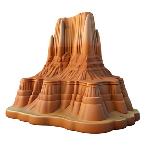 Impressive Traditional Devils Tower Wyoming Profile Cutout High Quality 57557319 Png