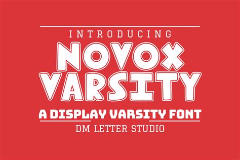 Novox Varsity By Dmletter31 Thehungryjpeg