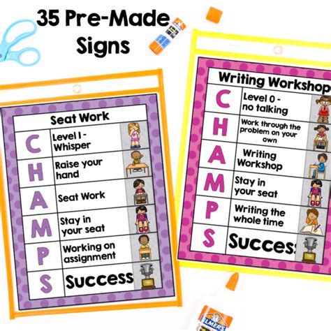 Champs Behavior Management Editable Notebook Version Mrs Bs Beehive
