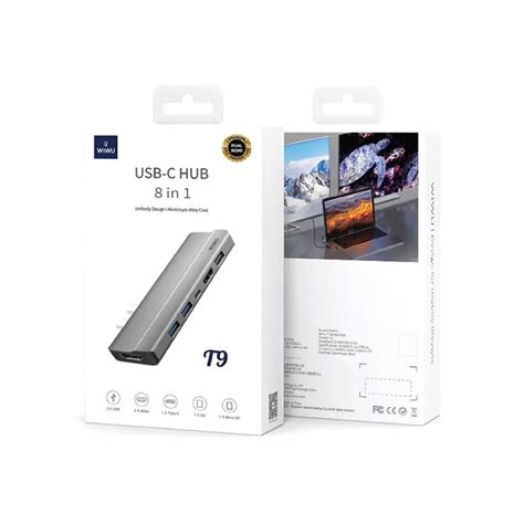 WiWU T9 USB C HUB 8 In 1 Price In Bangladesh