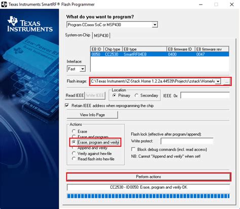 How To Select And Flash CC Zigbee Hobbyist Rock Pi SBC