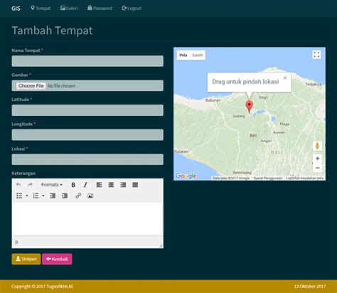 Source Code Sistem Informasi Geografis Php Tugasakhir Id