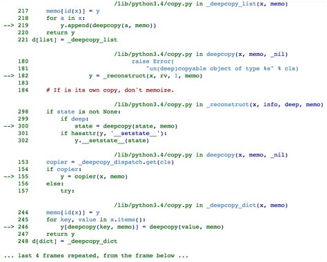 python networkx graph copy enters recursive loop and fails stack overflow