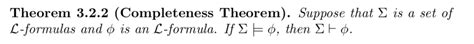 solved theorem 3 2 2 completeness theorem suppose that Σ