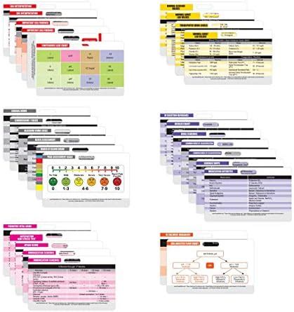 Amazon Com Lab Values Horizontal Badge ID Card Pocket Reference Guide Health And Personal