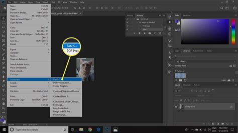 The Actions Palette For Batch Processing In Photoshop