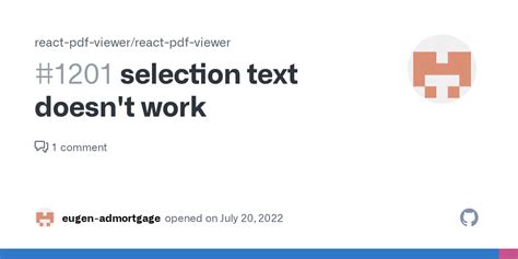 selection text doesn t work · issue 1201 · react pdf viewer react pdf