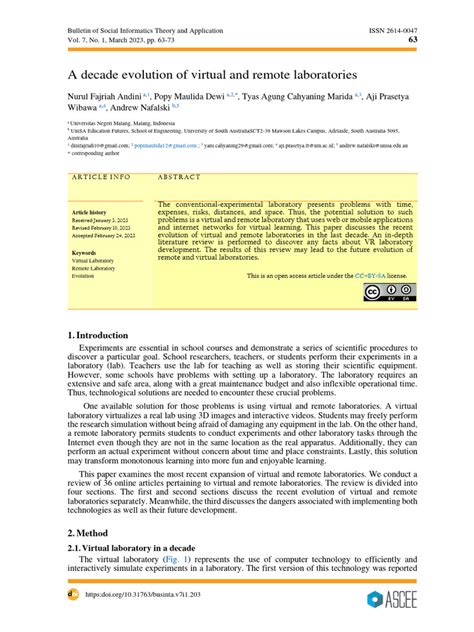 A Decade Evolution Of Virtual And Remote Laboratories Pdf