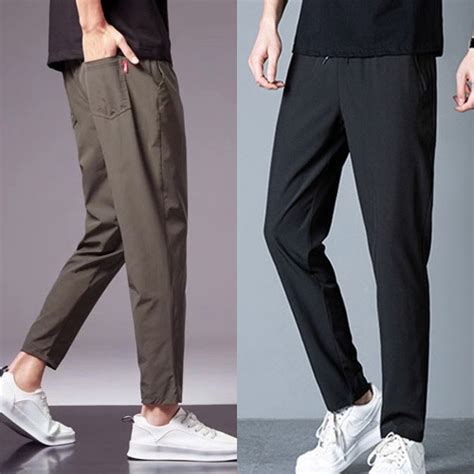 드레시백 제레미 링클프리 테이퍼드핏 슬랙스 긴바지 빅사이즈 남녀공용 커플 여름 데일리 냉장고 일자 밴딩 팬츠 냉감 스판 나일론 홈웨어 포켓 남자 쿨바지