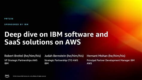 AWS Re Invent 2022 Deep Dive On IBM Software And SaaS