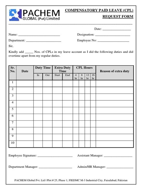 Cpl Form Pdf