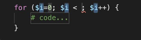 how do i complete the for loop · issue 1298 · phpactor phpactor · github