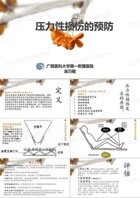 压力性损伤的预防PPT模板下载 编号qbwmermv 熊猫办公