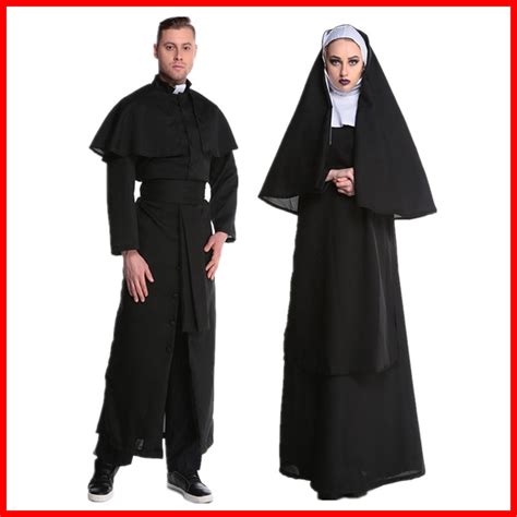 ชุดคอสเพลย์ แม่ชี บาทหลวง ปาร์ตี้ฮาโลวีน Vip2570 Th Thaipick