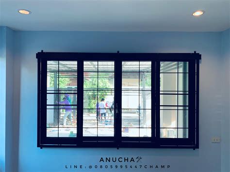 👍🏻 เหล็กดัดแบบเลื่อน มุ้งลวดแบบเลื่อน มาพร้อมกับลายโปร่ง ๆ สบายตา ทำความสะอาดง่าย ใช้งานสะดวก