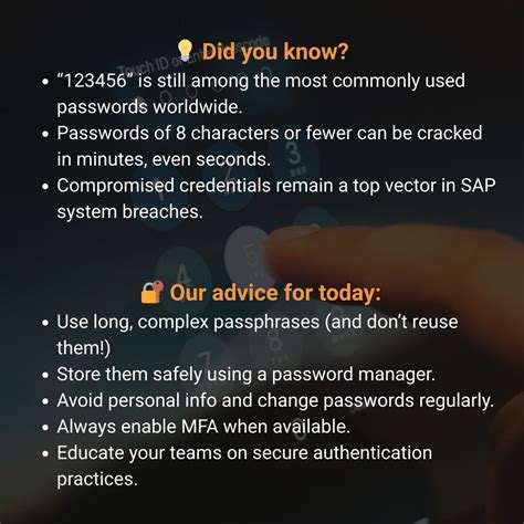 Worldpasswordday Cybersecurity Sapsecurity Securitybridge