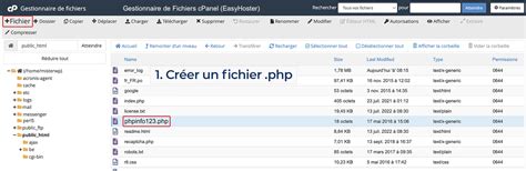 Comment Créer Un Fichier Php Phpinfo Easyhoster
