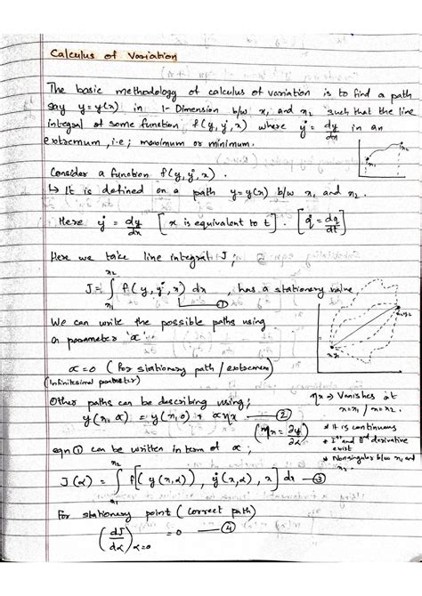 Calculus Of Variations Mathematical Physics Studocu