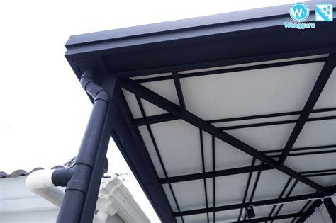 หลังคาไวนิลซ่อนรางน้ำฝนไวนิล กับงานหลังคากันสาดสไตล์โมเดิร์น Wongguru