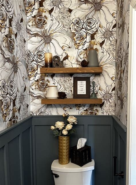 Bathroom Makeover Reveal With Floral Wall Decor