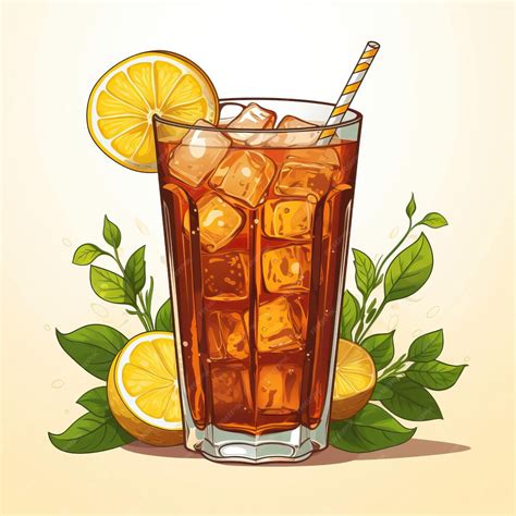 Vector De Té Dulce Acuarela Geométrica Plana Aislado De Fondo Blanco