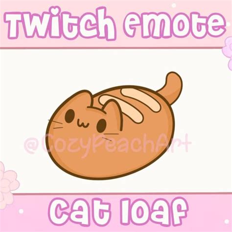 Twitch Emote Cat Bread Etsy