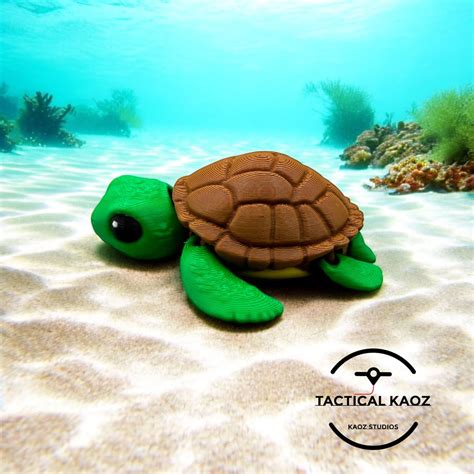 Sea Turtle Flexy Makes A Swimming Animation 3d Model By Tactical Kaoz On Thangs
