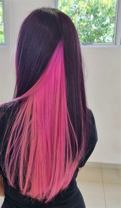 Under Light Pink Hair Style Pelo De Color Peinados Look De Cabello