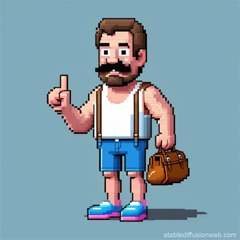 Animated D Pixel Art Character Stable Diffusion Online