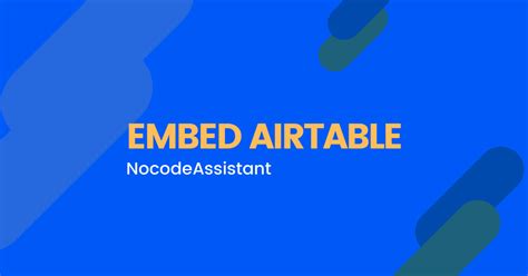 Embed An Airtable Base In A Bubble App