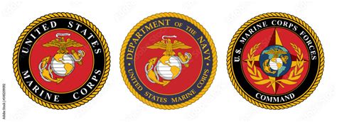 Vector Seal Of The United States Marine Corps Department Of The Navy