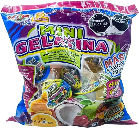 Mini Gelatina Bolsa 40 Piezas Las Delicias Mx Alimentos