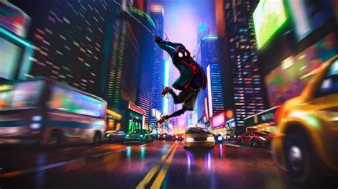 Spider Man Into The Spider Verse Desktop Wallpapers Wallpaper Cave