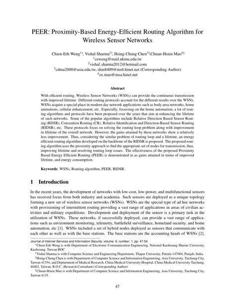 Pdf Peer Proximity Based Energy Efficient Routing Algorithm For