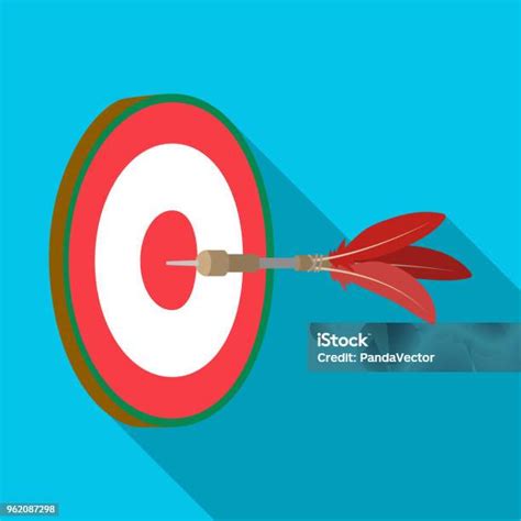 다트와 다트에 대 한 대상 게임 평면 스타일 벡터 기호 재고 일러스트 웹에서 단일 아이콘을 다트 게임 0명에 대한 스톡 벡터 아트 및 기타 이미지 Istock