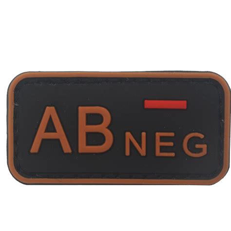 Parche Pvc Velcro Parche De Primeros Auxilios 2x2 O Negativo Compatible