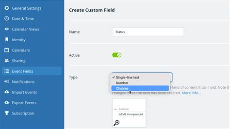 Customize Your Calendar With Multiple Choice Custom Fields